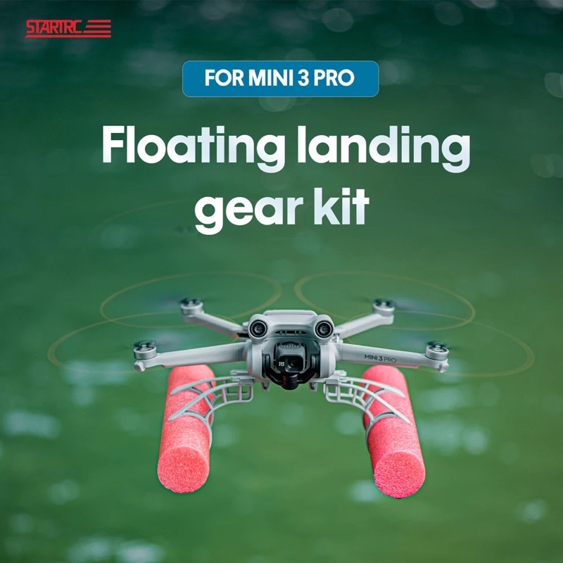 STARTRC DJI Mini 3 PRO Landing Gear Floating Kit Buoyancy Skid Training Anti-fall Landing On ...