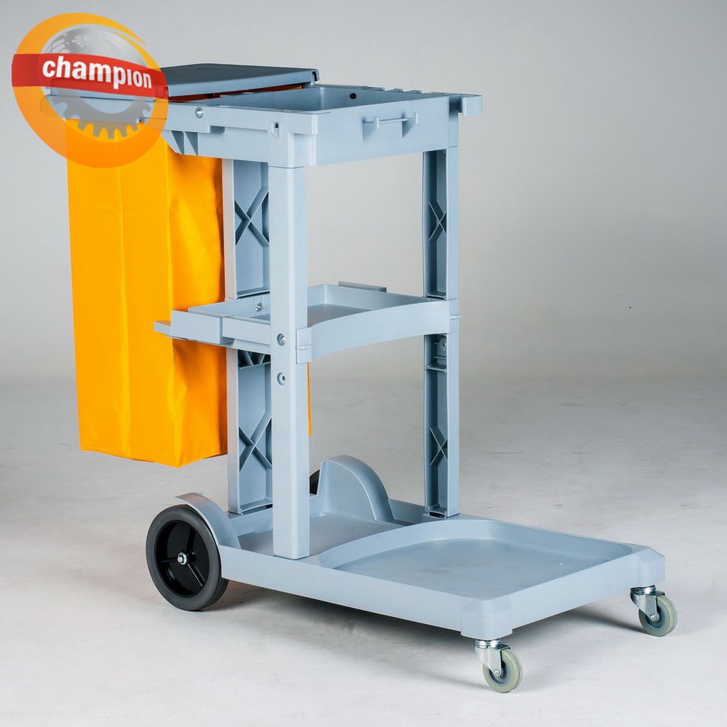 รถเข็นอุปกรณ์ทำความสะอาด JANITOR CART | Shopee Thailand