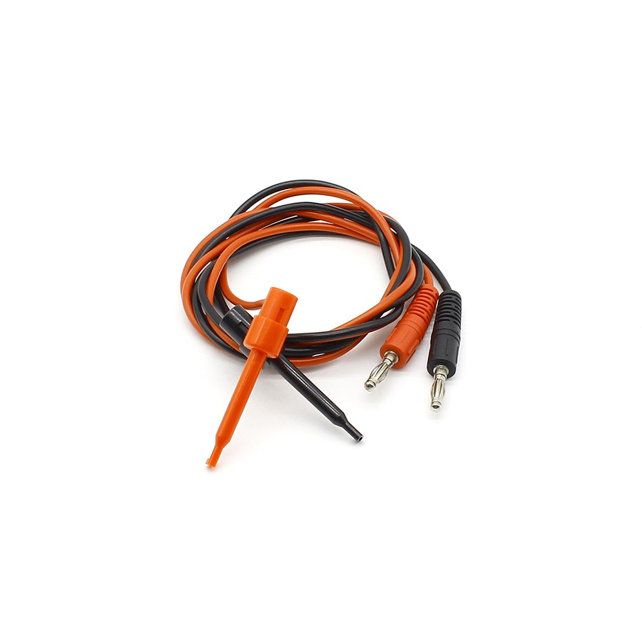 1 pair Multimeter Dual Test Hook Clip to Male Banana Plug Cable 4ft 4 ...