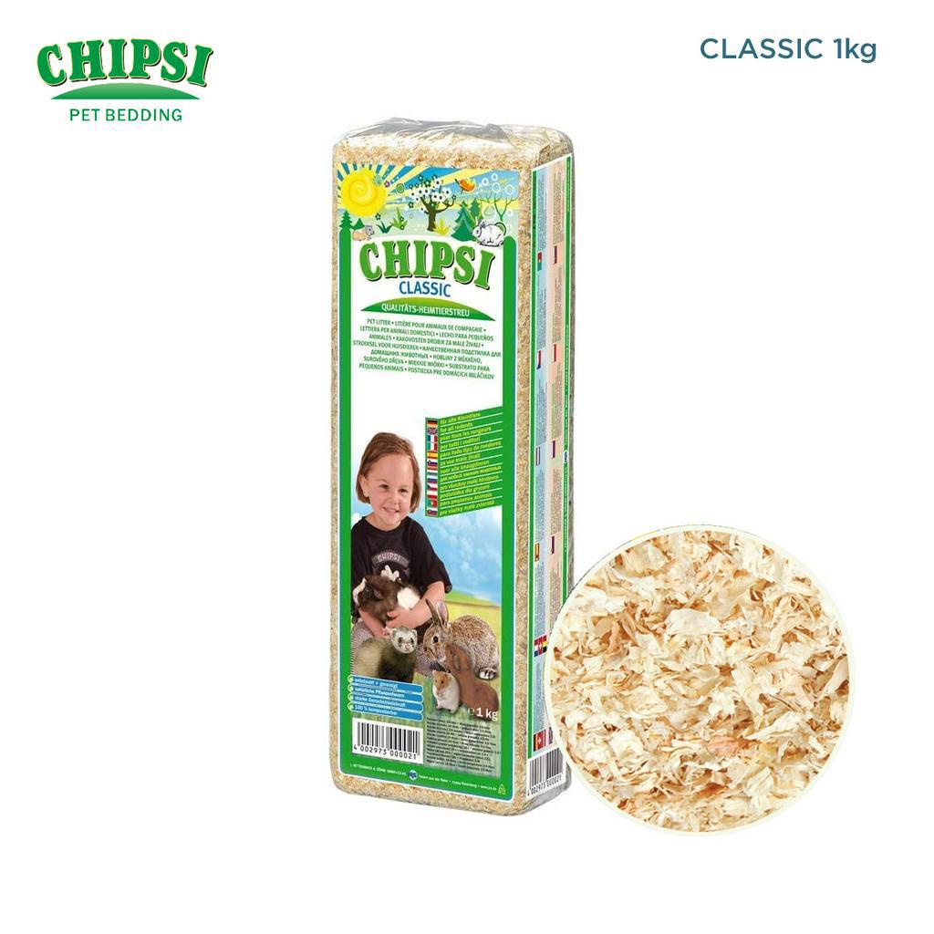 CHIPSI CLASSIC ขี้เลื่อยรองกรงอัดแท่ง ขี้กบ สูตรธรรมชาติ สำหรับ กระต่าย ...