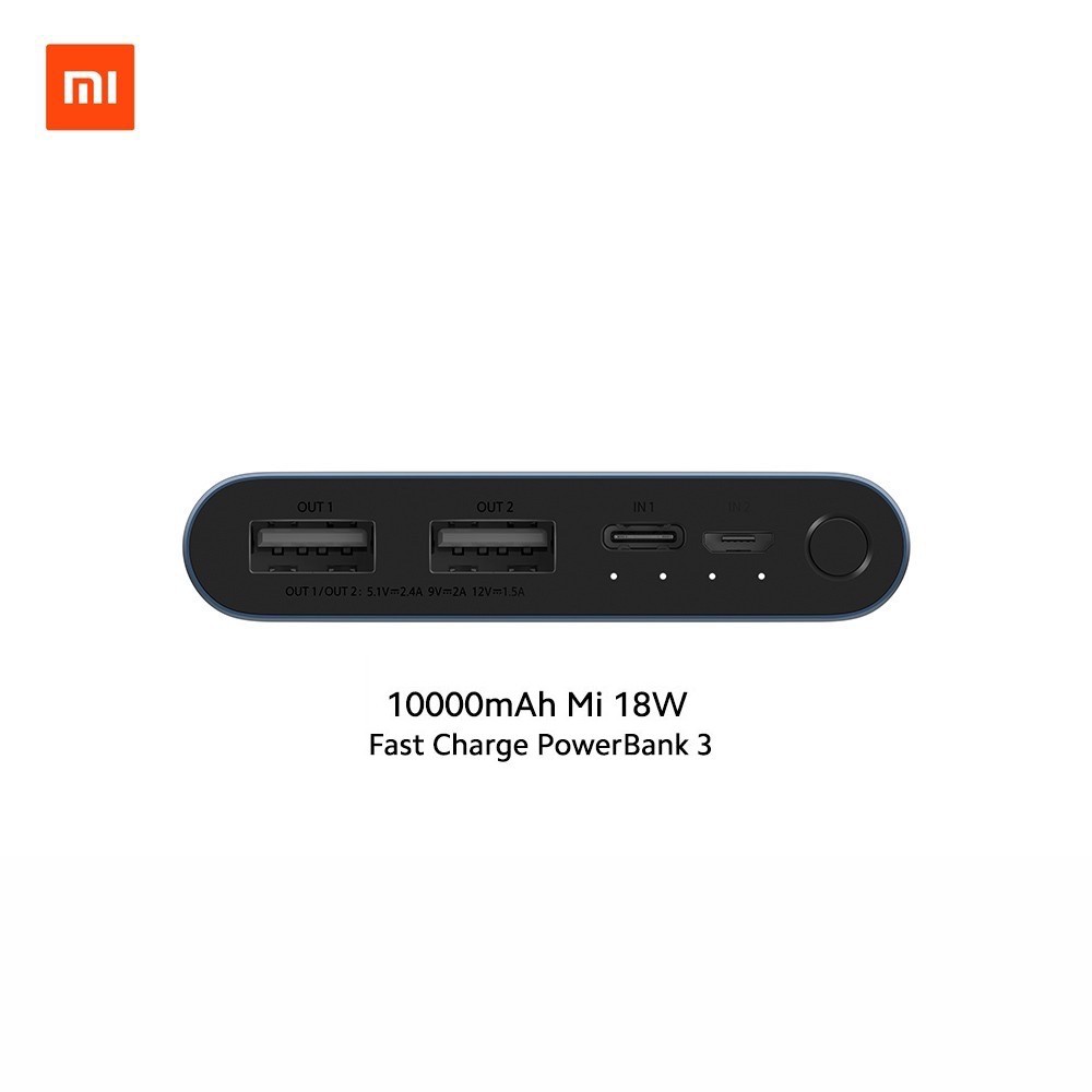10000mAh Mi 18W Fast Charge PowerBank 3 - แบตเตอรี่สำรอง powerbank ...
