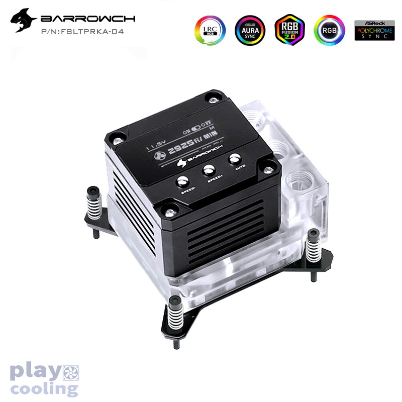 Barrowch INTEL/ AMD CPU Water Block integrated Pump and Reservoir ...