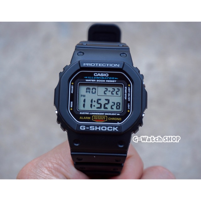 [สินค้าหมดชั่วคราวครับ] CASIO G-SHOCK เหลี่ยมดำ รุ่นคลาสสิค" DW-5600E-1V, DW-5600E, DW-5600E-1 ...