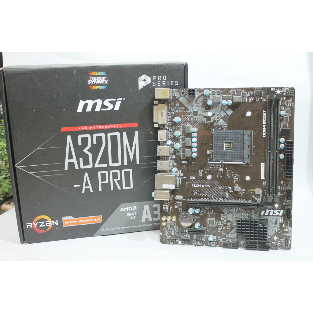 เมนบอร์ด (AM4) MSI A320M-A PRO ประกันศูนย์ไทย | Shopee Thailand