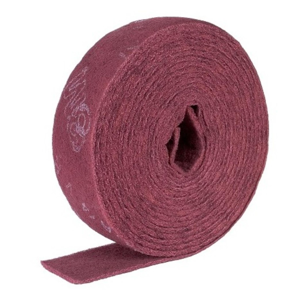 3M 7447 ม้วนใยขัดสีแดงสก๊อตไบรต์ยาว 4นิ้วx10เมตร ScotchBrite S/B CNF RL ...