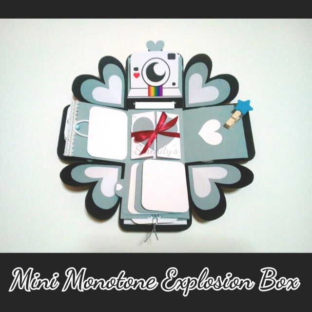 🎁🎉 กล่องของขวัญ มินิโมโนโทน 🎈 Mini Monotone Explosion Box 💗 | Shopee ...