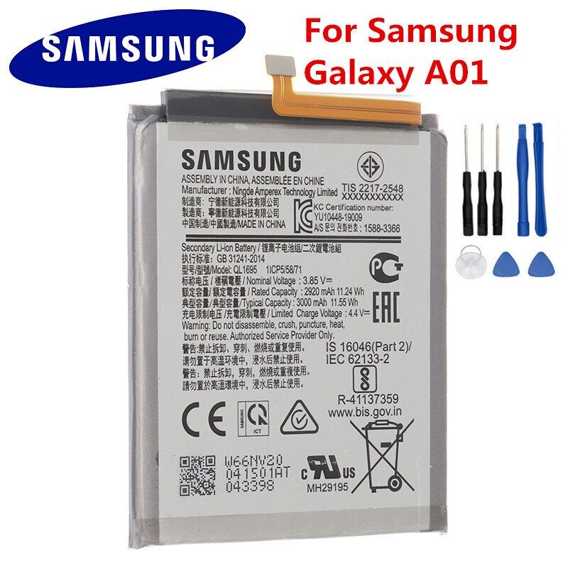 แบตเตอรี่ SAMSUNG Galaxy A01 Original เปลี่ยนแบตเตอรี่ QL1695 Samsung ...