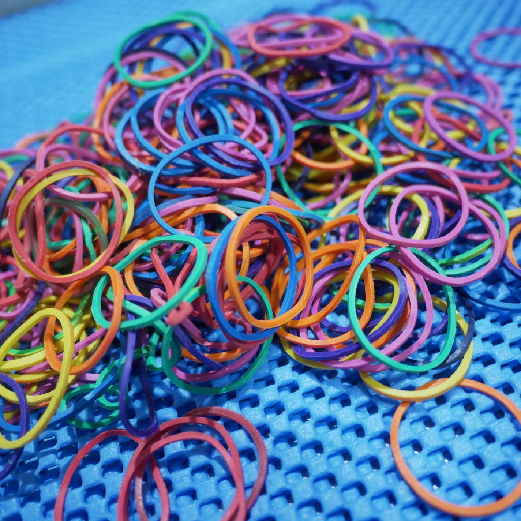 หนังยางวง หนังยางเรนโบว์ ยางรัดของ มัดถุง หลายสีสวยงาม | Shopee Thailand