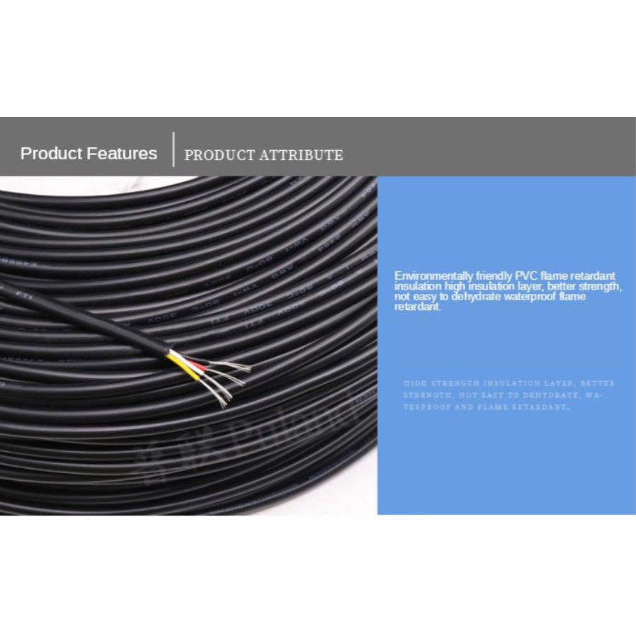 5 เมตร/2 เมตร UL2464 24AWG สายไฟ 2/3/4/5/6/7/8/9/10 Core สัญญาณควบคุม ...