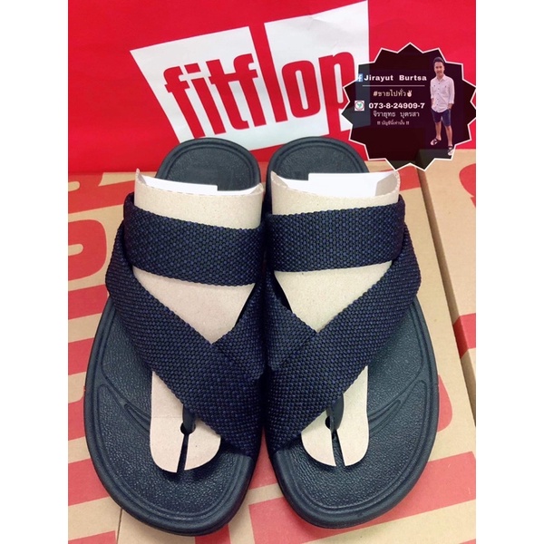 รองเท้าFitflop / สีดำจุดม่วง(ของแท้100%) | Shopee Thailand