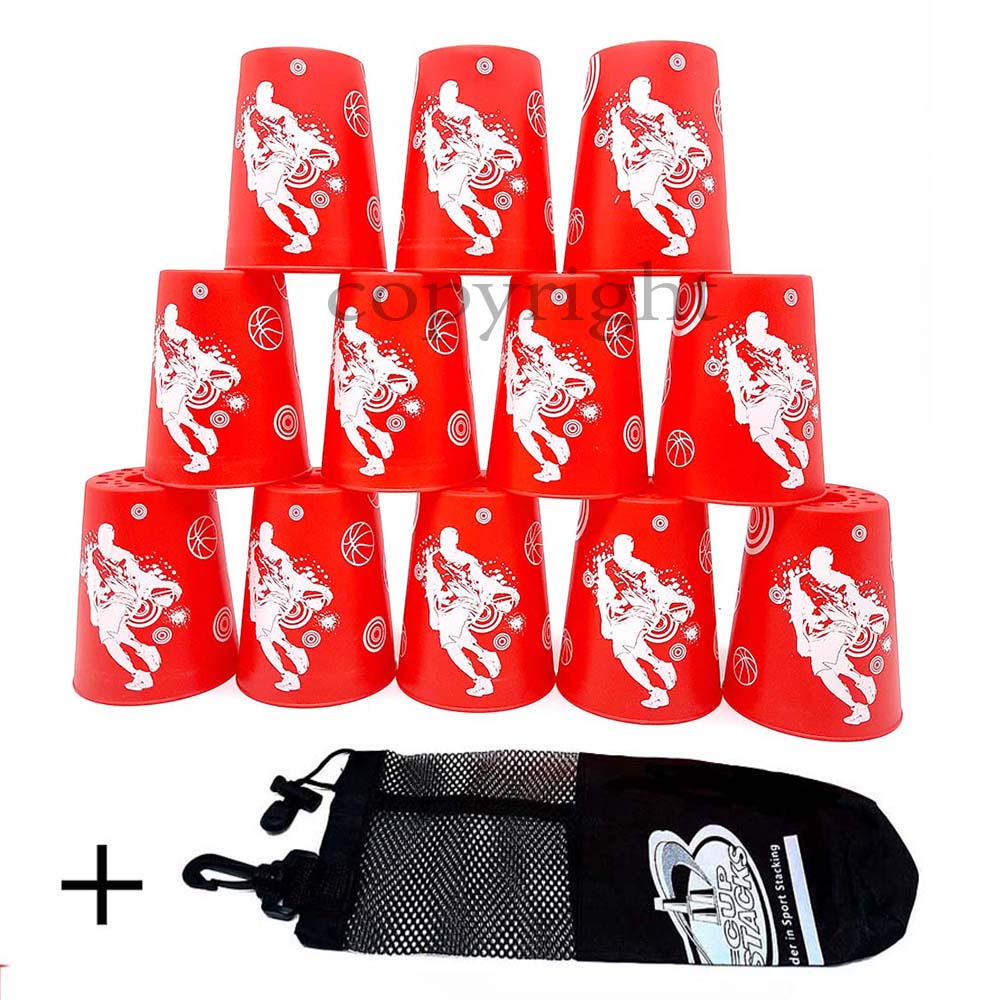 แก้วสแต็ค YJ Speed Stack Cups Set 12 Pcs Family Sport Game Stacking ...