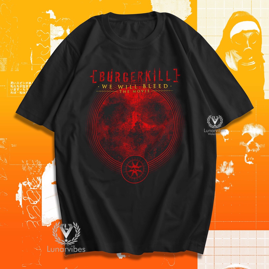 เสื้อยืด พิมพ์ลายวงร็อค Burgerkill We Will Bleed วงร็อคโลหะ สไตล์เรโทร ...