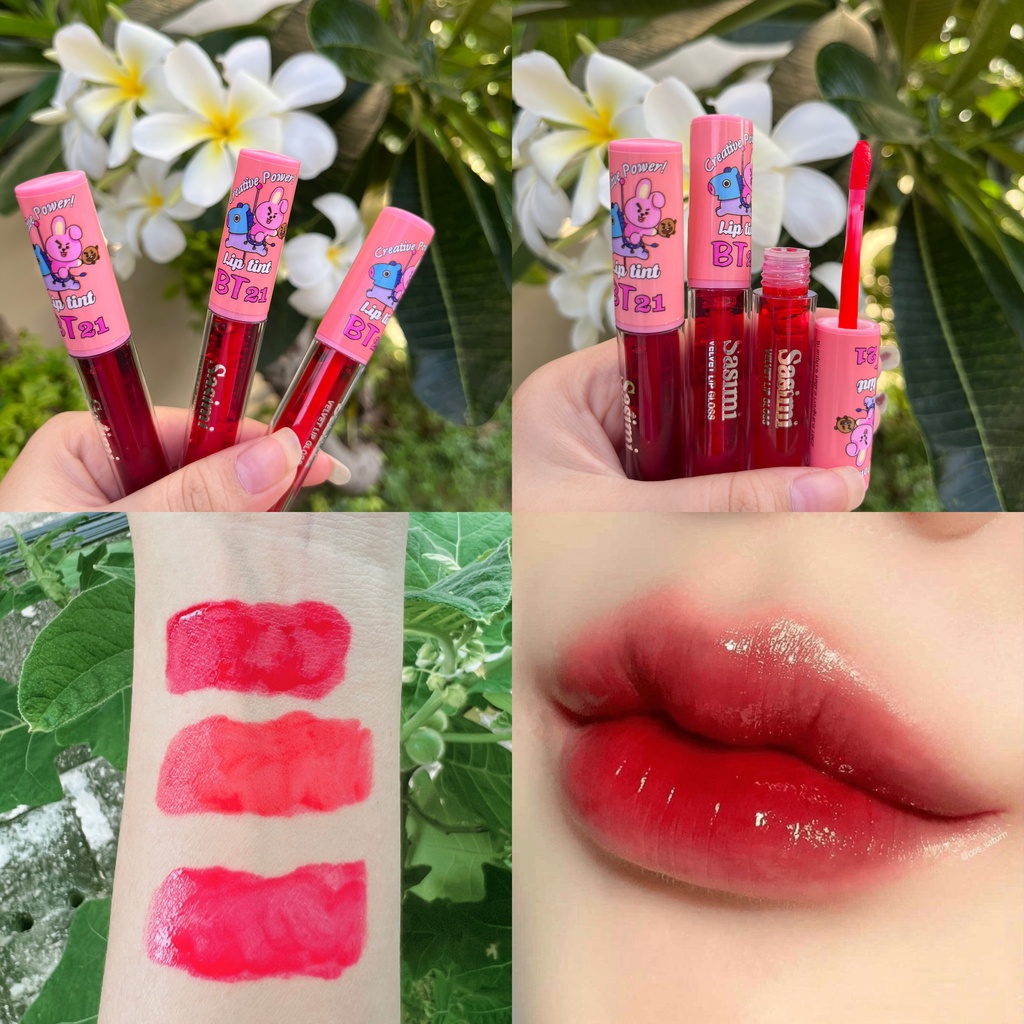 S12058 ลิปทิ้นท์ Sasimi Lip Tint สไตล์เกาหลี ลิปทิ้นฉ่ำๆ ชุ่มชื้น ปาก ...