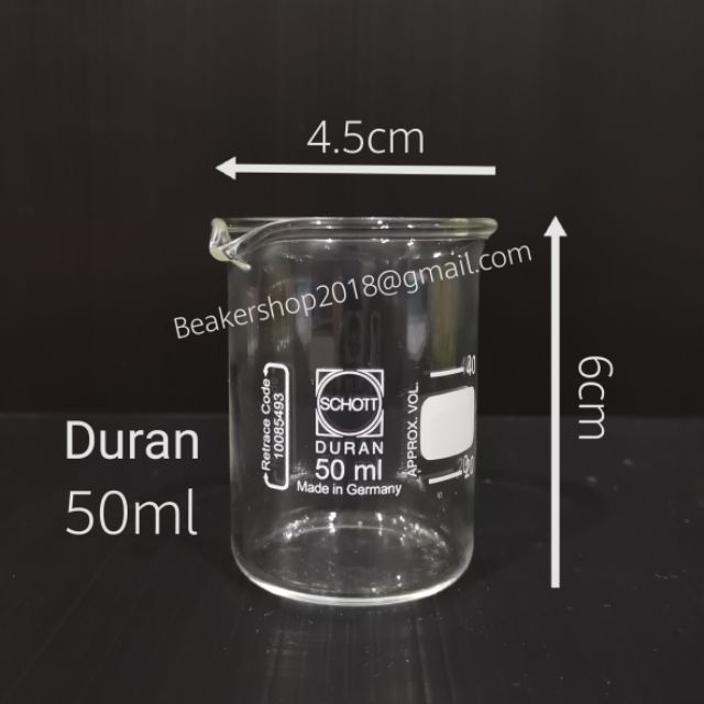 บีกเกอร์ 50ml Duran, made in Germany | Shopee Thailand