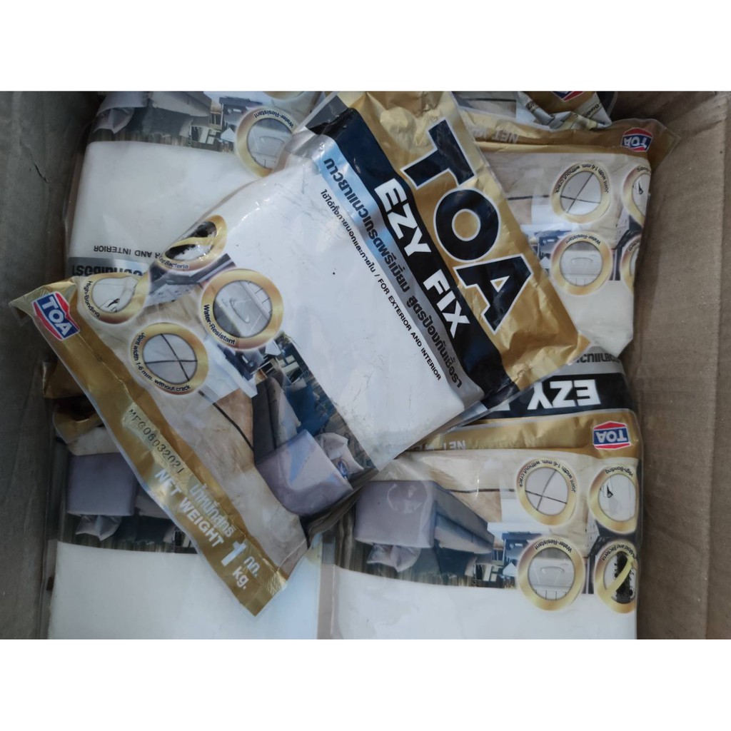 กาวยาแนวเกรดพรีเมี่ยม TOA EZY FIX สูตรป้องกันเชื้อรา เหมาะสำหรับร่อง ...