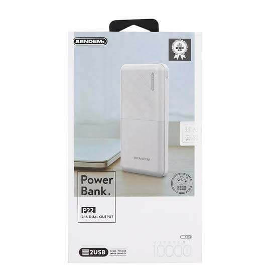 Power bank Sendem แบตเตอรี่สำรอง รุ่น P22 ขนาด 10000mAh | Shopee Thailand