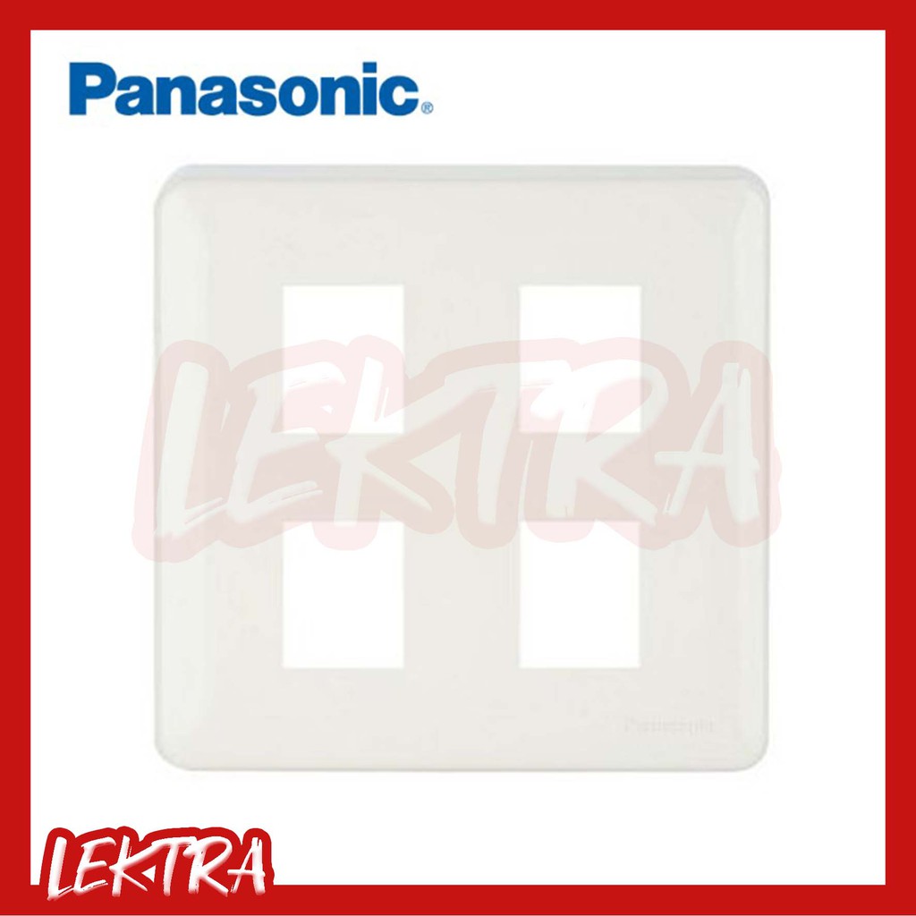 Panasonic หน้ากาก 1ช่อง 2ช่อง 3ช่อง 4ช่อง 6ช่อง 2ช่องกลาง WEG6801 WEG6802 WEG6803 WEG6804 ...
