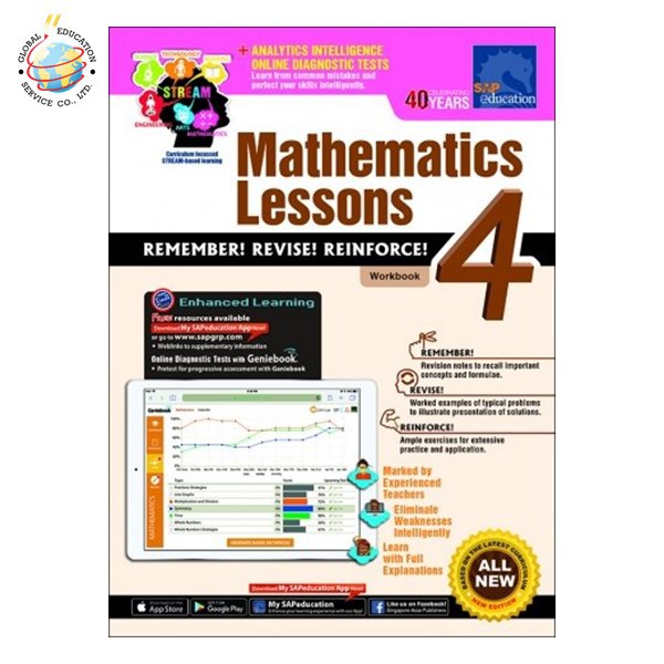 Global Education หนังสือแบบฝึกหัดโจทย์ปัญหาคณิตศาสตร์ ป.4 Mathematics ...