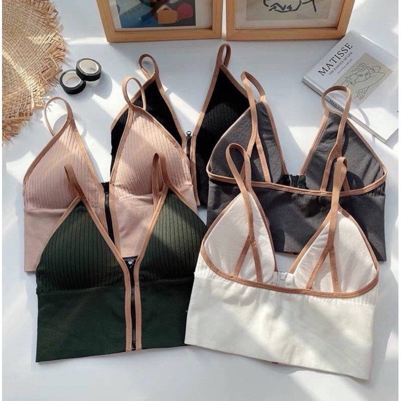 angle bra เสื้อครอปสีขาว มินิมอล มีสีขาว 1ตัว | Shopee Thailand