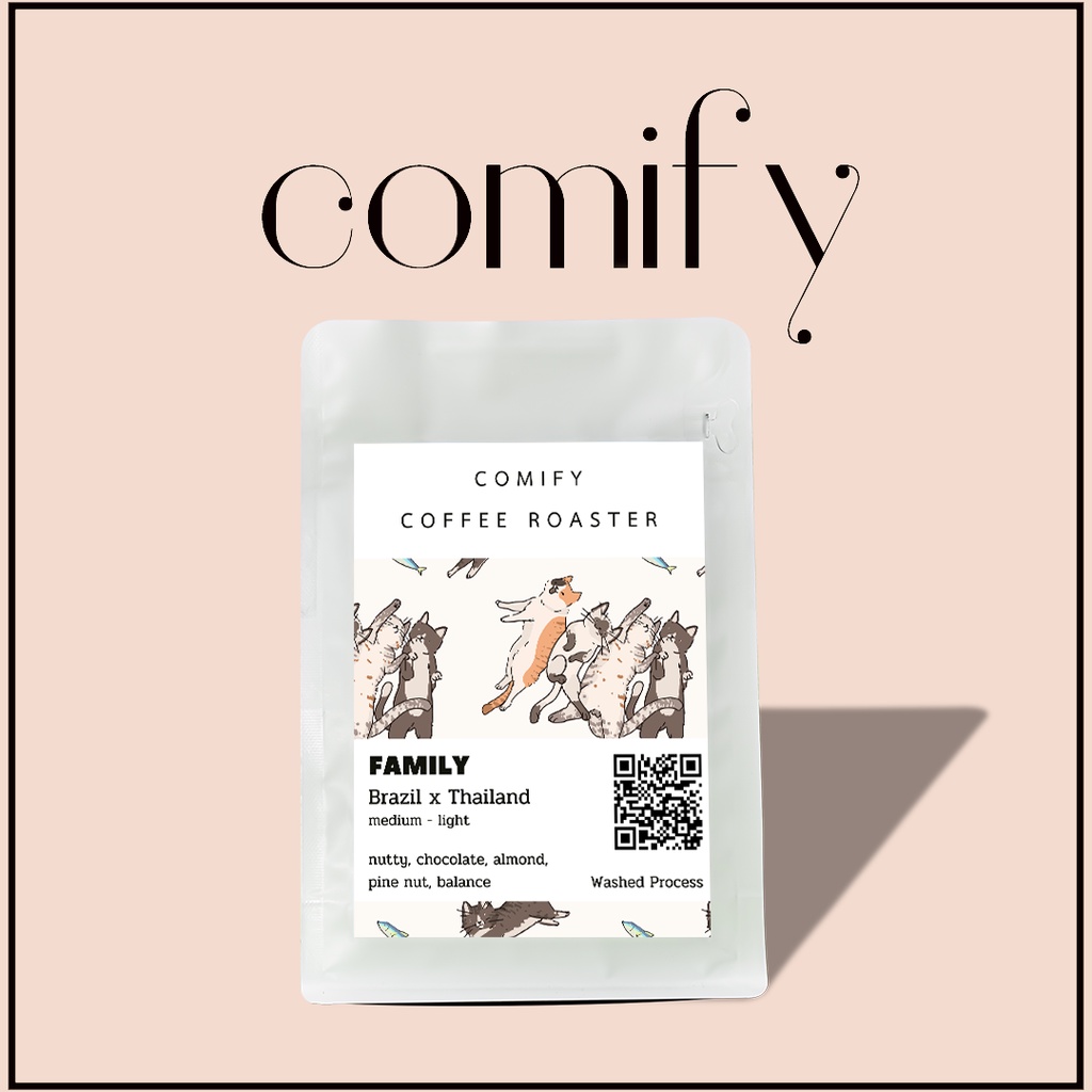 COMIFY *เมล็ดกาแฟคั่ว House Blend "Family" (คั่วกลาง) | Shopee Thailand