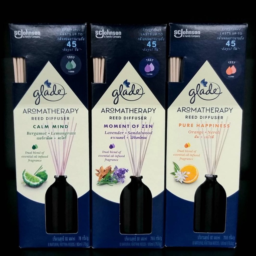 (มี 3 กลิ่น )Glade Aromatherapy Reed Diffuser เกลด ก้านไม้ กระจายกลิ่น ...