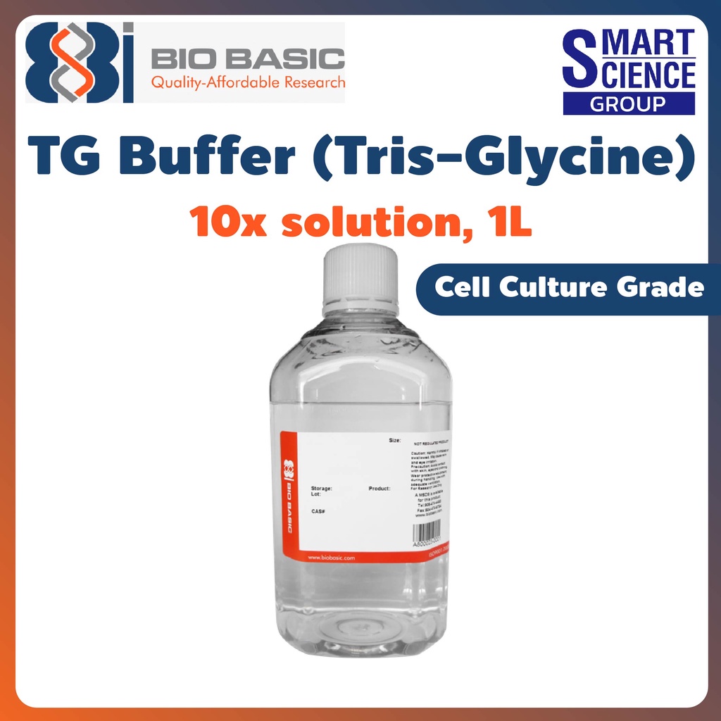Bio Basic TG Buffer (Tris-Glycine) 10x solution cell culture grade non-sterile บัฟเฟอร์ ปริมาตร ...