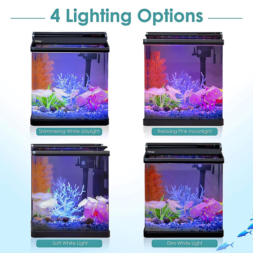 Hygger Small Fish Tank HG-948 ตู้ปลา ครบชุด ขนาดเล็ก 15ลิตร Aquarium ...