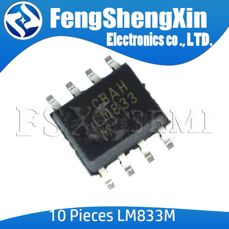 ไอซีขยายเสียงคู่ LM833 LM833M LM833MX SOP-8 10 ชิ้นต่อล็อต | Shopee ...