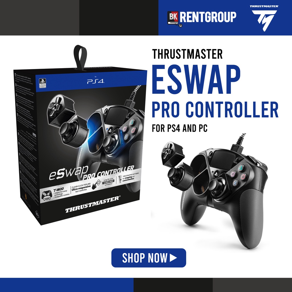 THRUSTMASTER ESWAP Pro controller PS4 Gaming Controller รับประกันศูนย์ 1ปี | Shopee Thailand