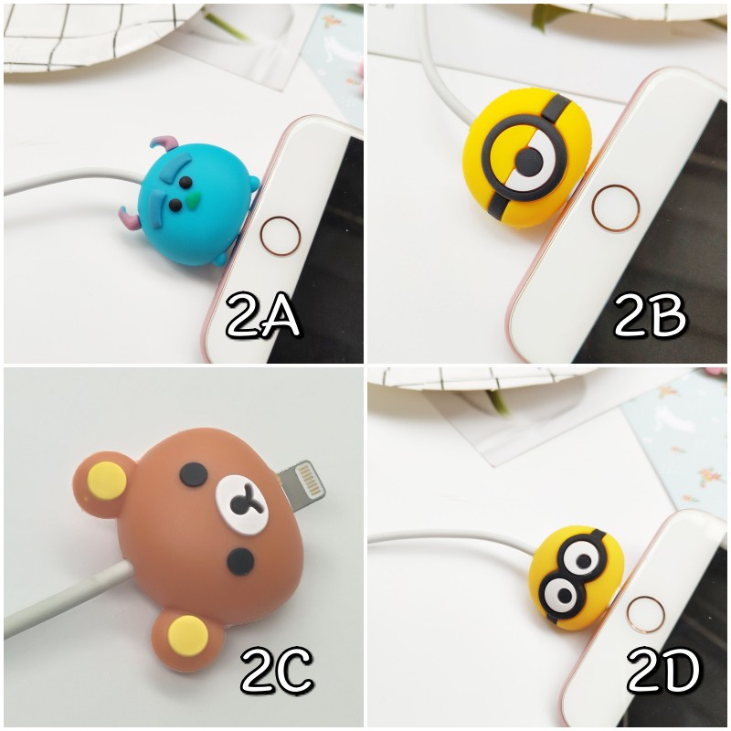 Cable bite ถนอมสายชาร์จ ที่ล๊อค ตัวล็อกกันสายชาร์จหัก สำหรับสายแบบกลม ...