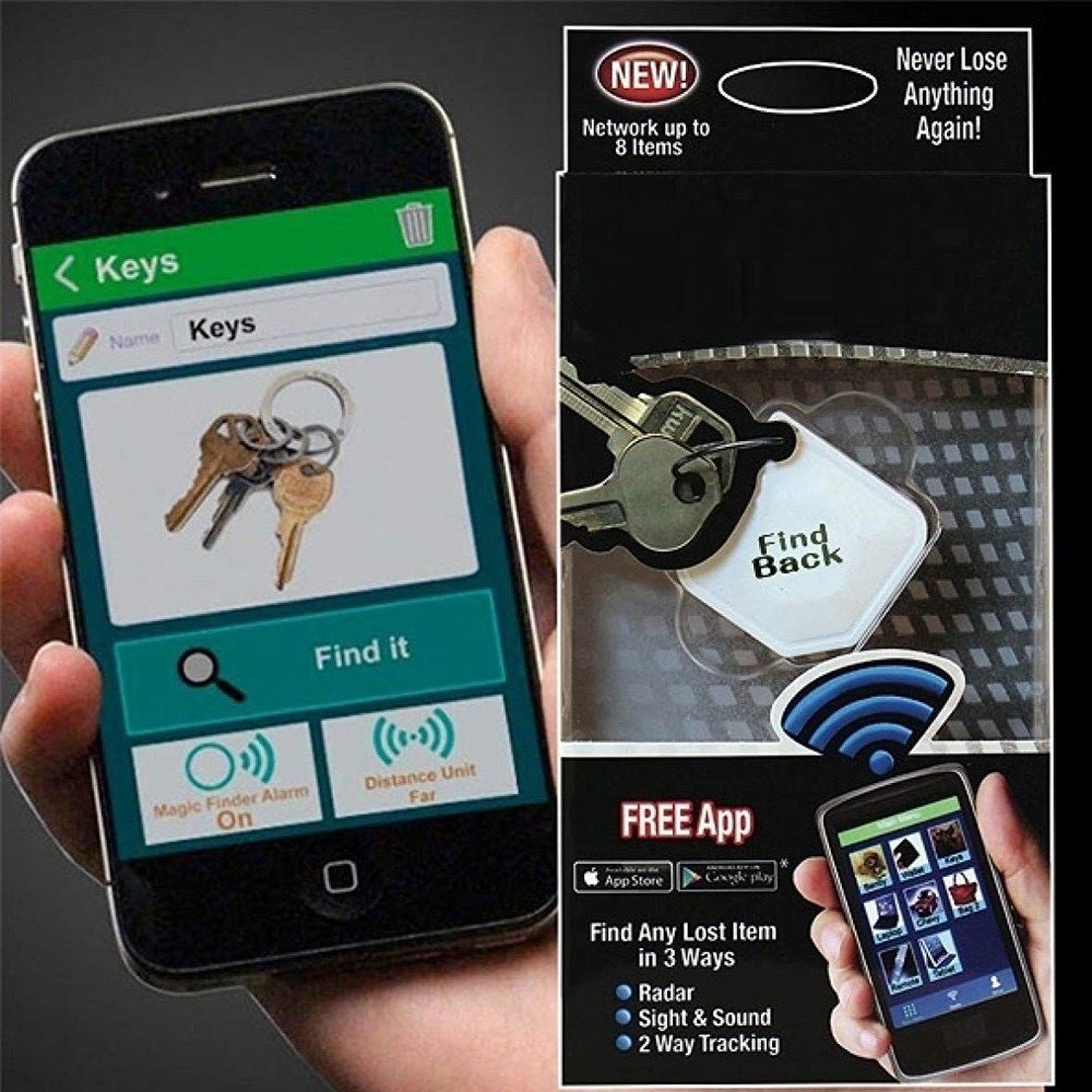 Find Back พวงกุญแจกันลืม กันหาย รุ่น Find-Back-Bluetooth-Key-finder-02A ...