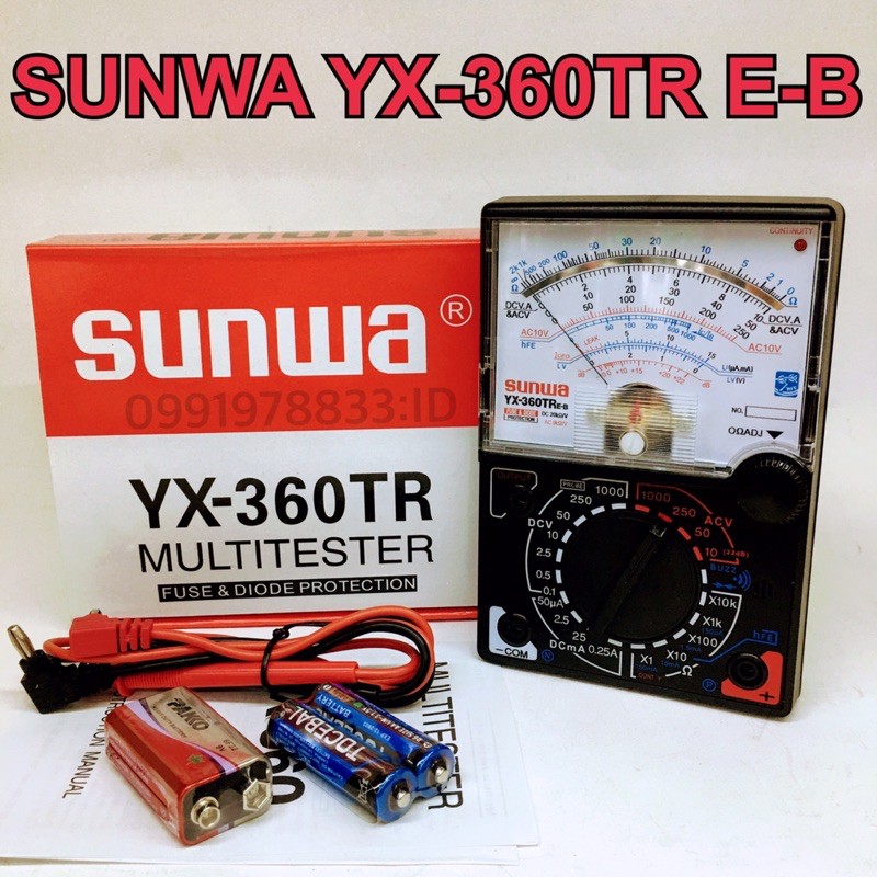 Sunwa YX-360TR E-B มัลติมิเตอร์แบบเข็ม มิเตอร์วัดไฟ อนาล็อคมัลติมิเตอร์ แบบเข็ม | Shopee Thailand