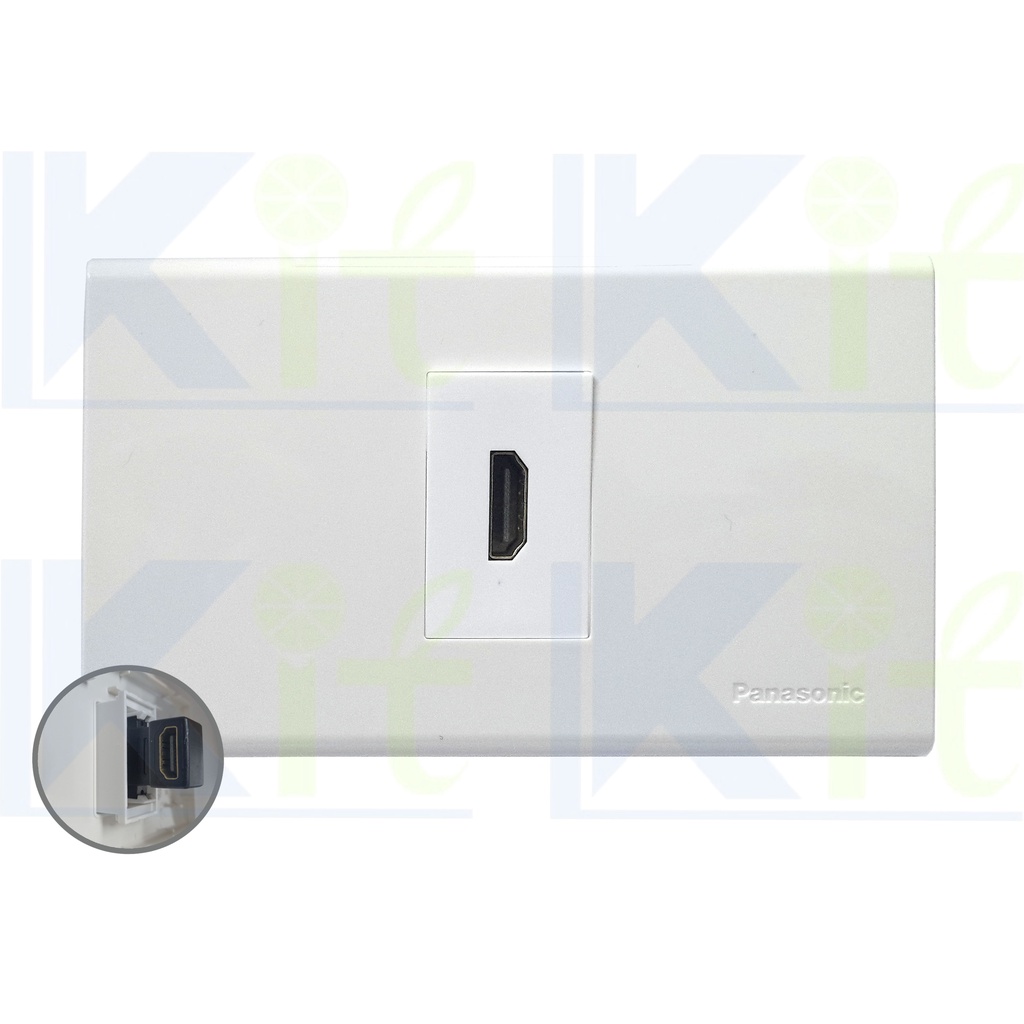 เต้ารับ HDMI Panasonic กล่อง Outlet HDMI พร้อมหน้ากาก Panasonic สำหรับ ...