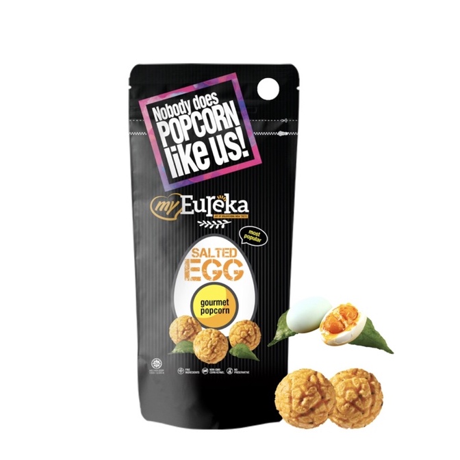 Eureka popcorn รส Salted egg (ไข่เค็ม) ขนาด 140 g | Shopee Thailand