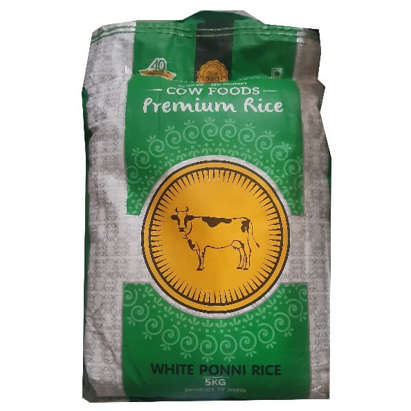 Cow Brand Ponni Rice 5 Kg | Shopee Thailand