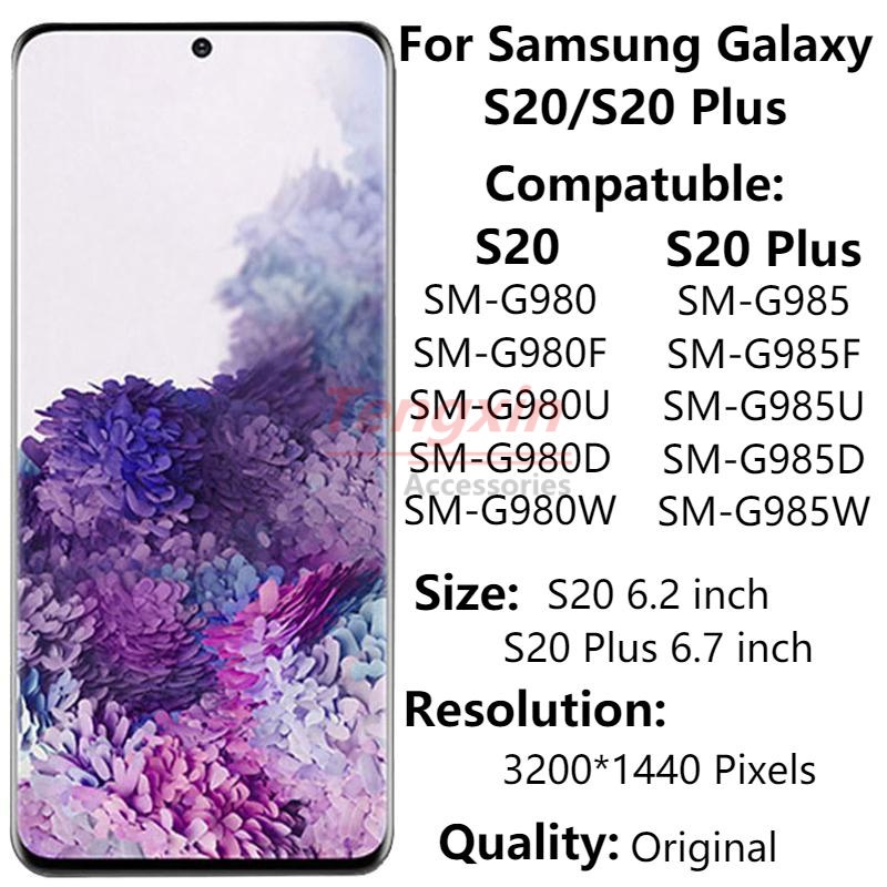 Samsung Galaxy S20 G980 G980F G980F/DS จอแสดงผล Lcd Touch Screen ...