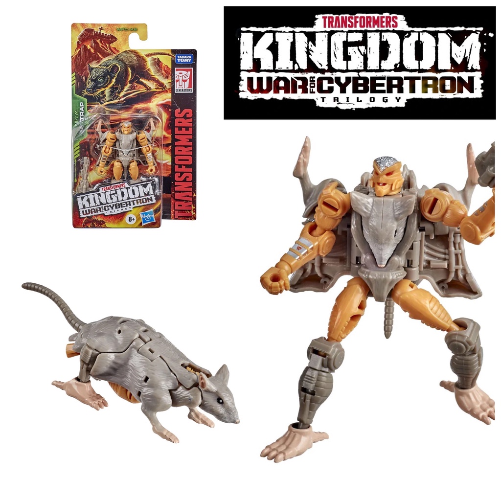 หุ่นยนต์แปลงร่าง Transformers Kingdom War for Cybertron : Rattrap (Core ...