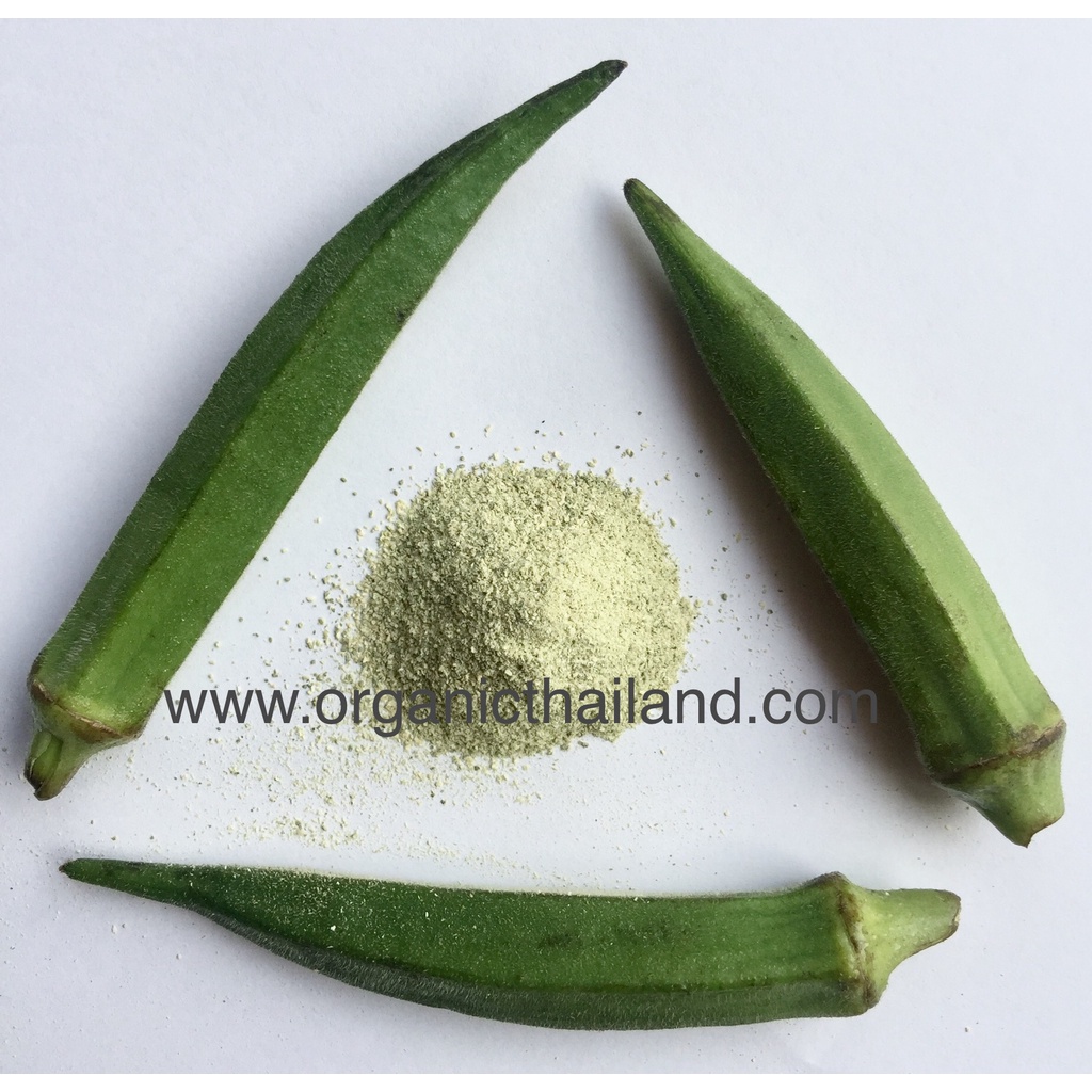กระเจี๊ยบเขียว ผง 1กิโลกรัม Ground okra powder 1kg | Shopee Thailand