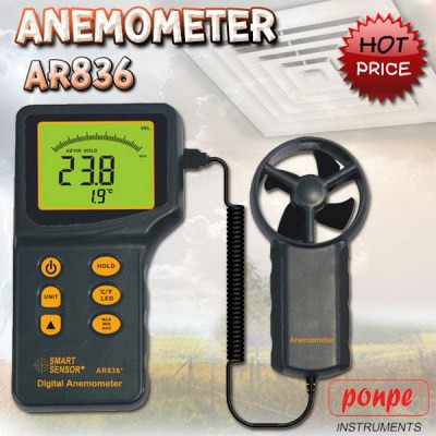 AR836 SMART SENSOR เครื่องวัดความเร็วลม ANEMOMETER | Shopee Thailand