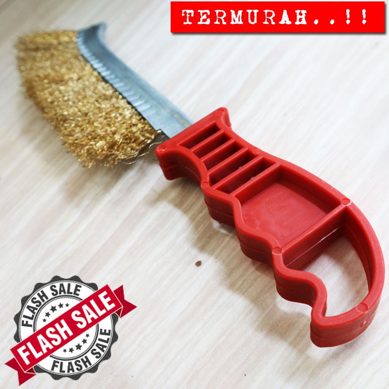 Merah Freed Wire Brush/Brass Bent Brush Gg Red | Shopee Thailand