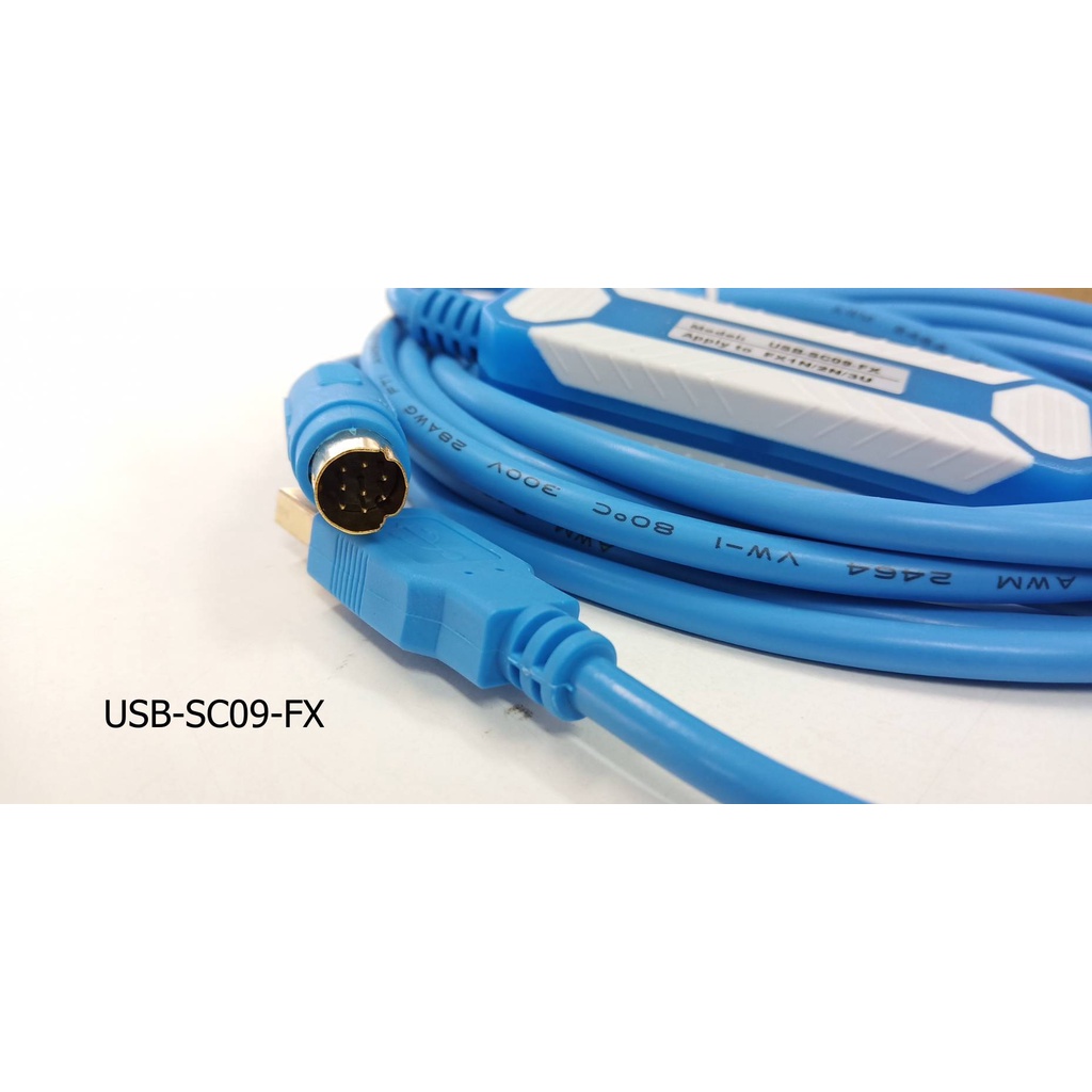 USB-SC09-FX สายดาวน์โหลด PLC MITSUBISHI FX โดยเฉพาะ สายลิ้งค์ PLC ...
