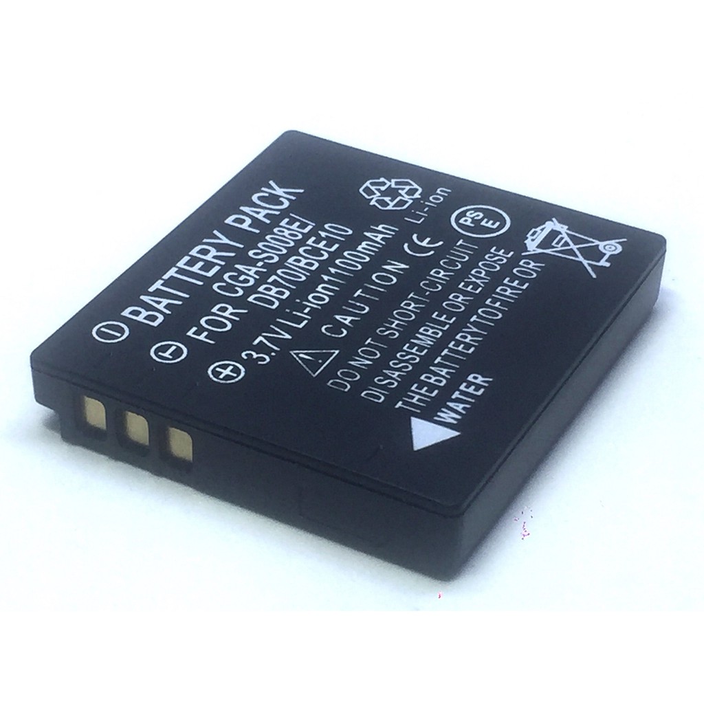 แบตเตอรี่ CGA-S008E สำหรับกล้อง Panasonic VW-VBJ10 FS5 FS500 BCE10E ...