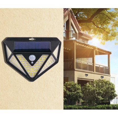 ไฟติดผนัง solar 166LED โซล่าเซลล์ solar light solar cell หลอดไฟโซล่าเซล โคมไฟโซลาร์เซลล์ SOLAR ...