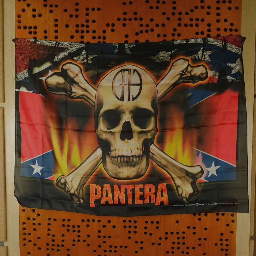 โปสเตอร์ TEXTILE - PANTERA FLAG และ SKULL | Shopee Thailand