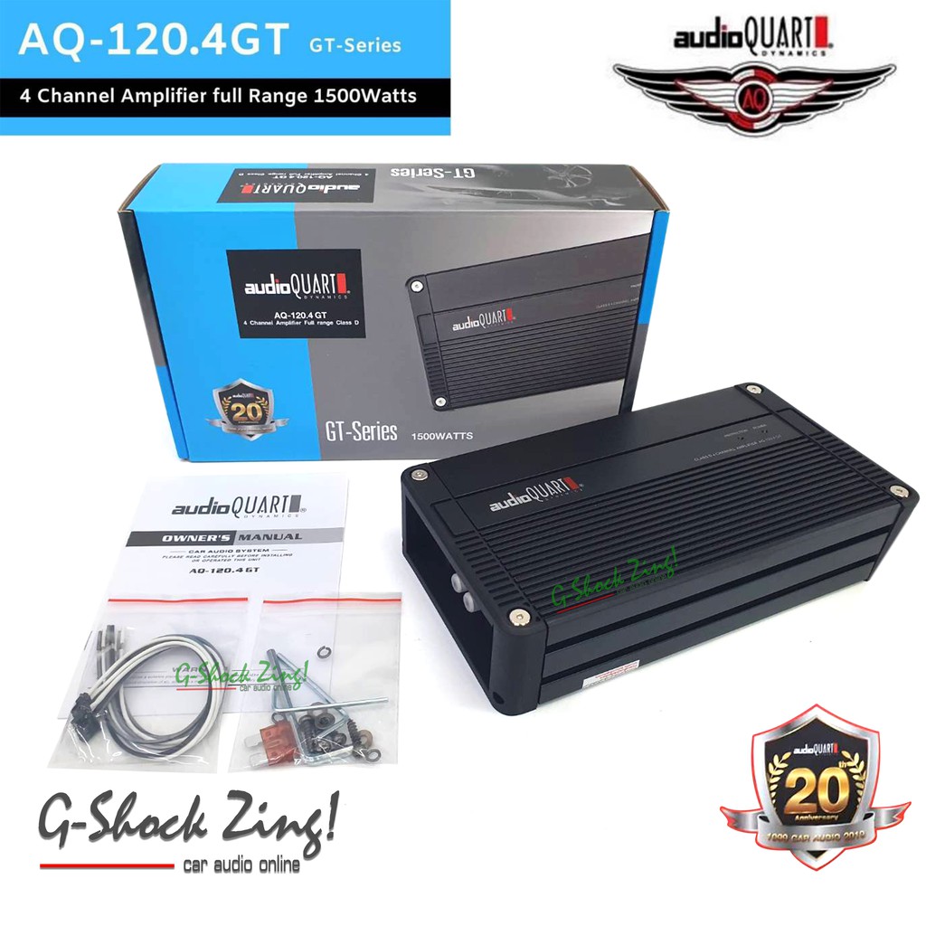 AUDIO QUART รุ่น AQ-120.4GT GT-Series เครื่องเสียงรถยนต์ เพาเวอร์แอมป์ ...