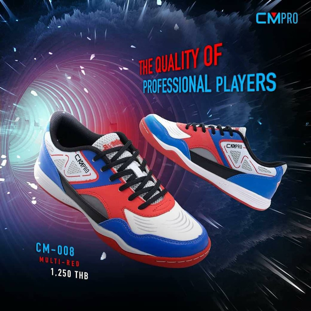 รองเท้าฟุตซอล CMpro 008สีน้ำเงิน | Shopee Thailand