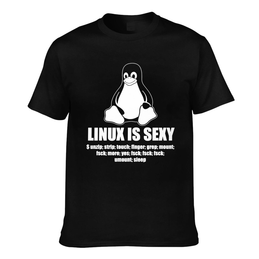 Linux Root Sudo Unix Shell Diy เสื้อยืดลําลองผู้ชายแบบกําหนดเอง Shopee Thailand