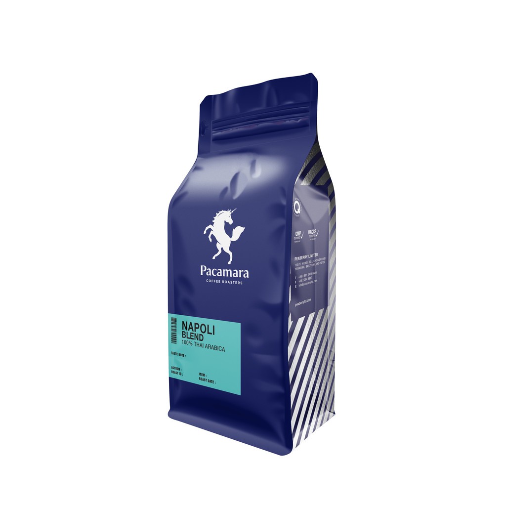 Pacamara Napoli Blend เมล็ดกาแฟ อาราบิก้า 100% คั่วระดับ medium (ขนาด ...