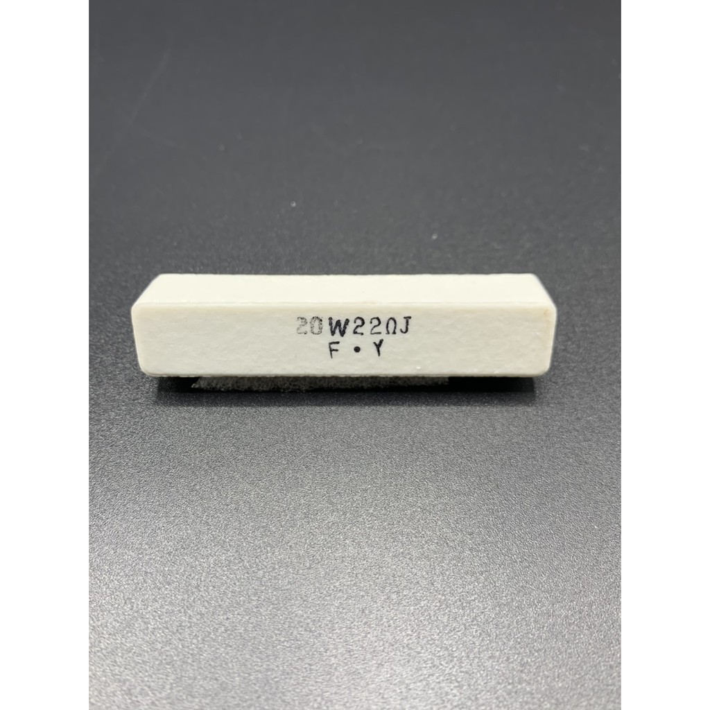 ตัวต้านทาน R 20 Wกระเบื้อง(1ตัว)5R,5.6R,6.8R,7.5R,8.2R,10R,12R,15R,18R,20R ,22R,27R,30R,33R,39R ...