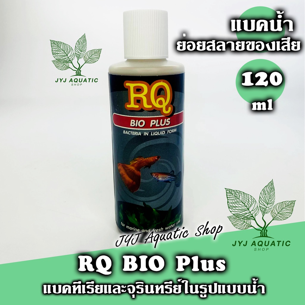 RQ BIO PLUS แบคทีเรียย่อยสลายของเสีย เศษอาหารตกค้าง ทำให้น้ำใสสะอาด 120ml | Shopee Thailand